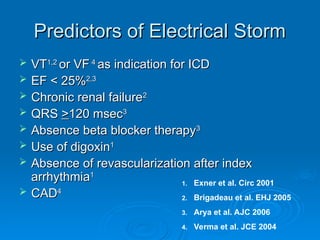 VT storm - the management of this tricky clinical situation | PPT