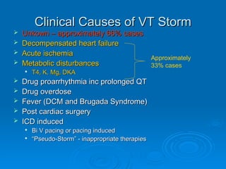 VT storm - the management of this tricky clinical situation | PPT