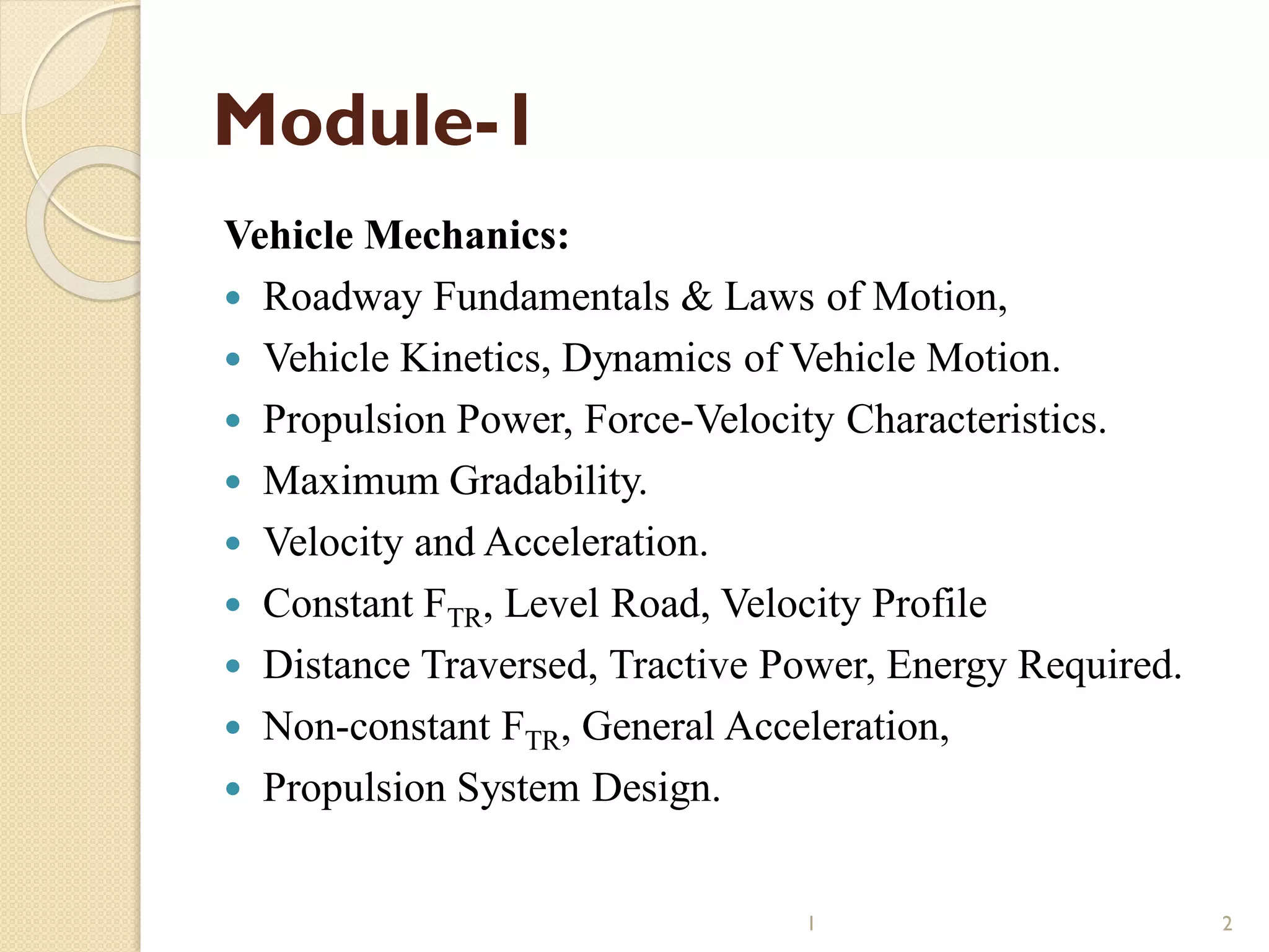 VTU - Electric Vehecles- Module 1 (Open Elective)PPT by Dr. C V Mohan.pdf
