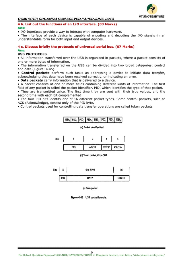 VTU 4TH SEM CSE COMPUTER ORGANIZATION SOLVED PAPERS OF JUNE-2013 JUNE ...