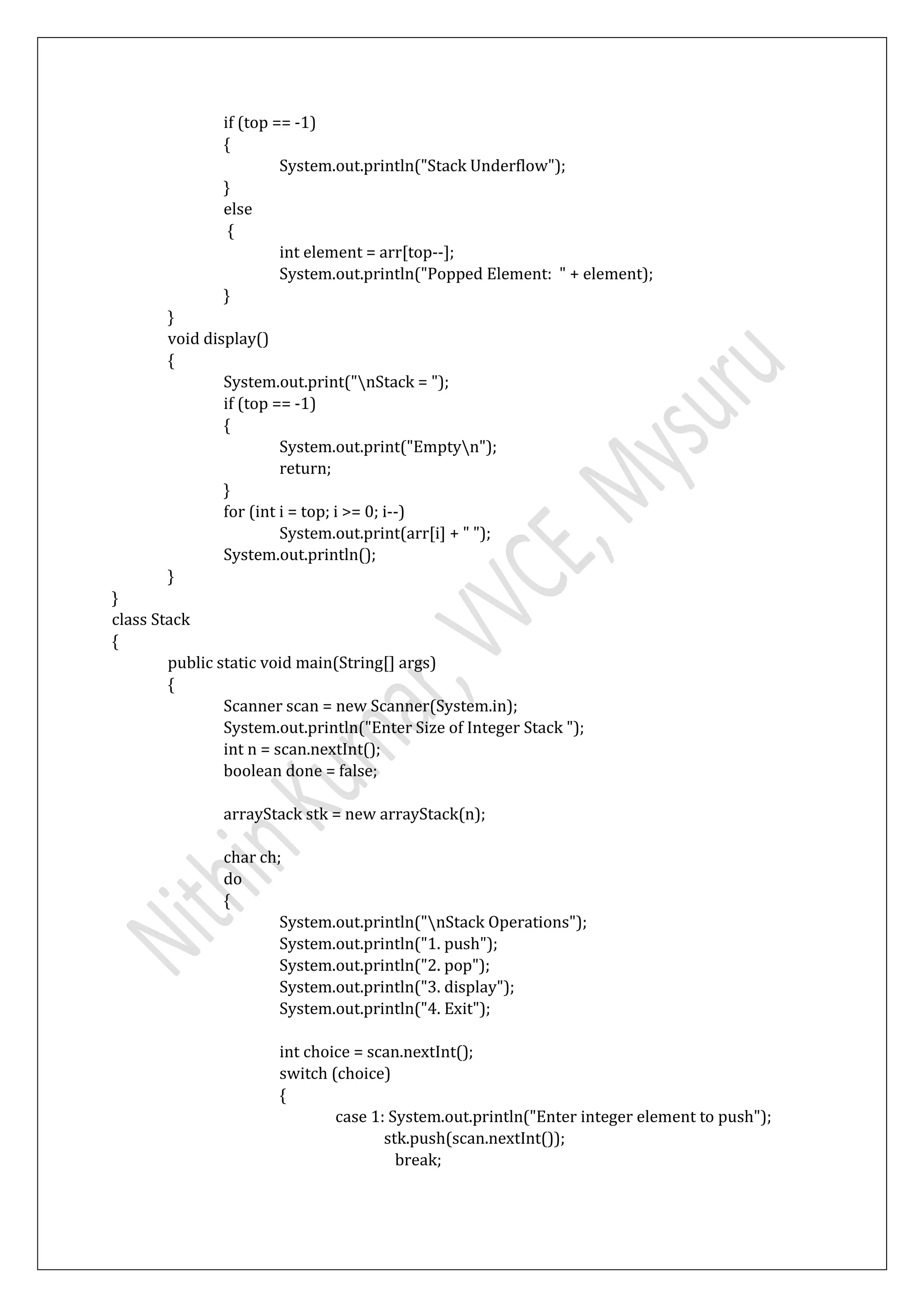 VTU Design and Analysis of Algorithms(DAA) Lab Manual by Nithin, VVCE ...