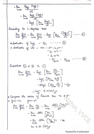 VTU Algorithms Notes CBCS (DAA Notes) by Nithin, VVCE | PDF