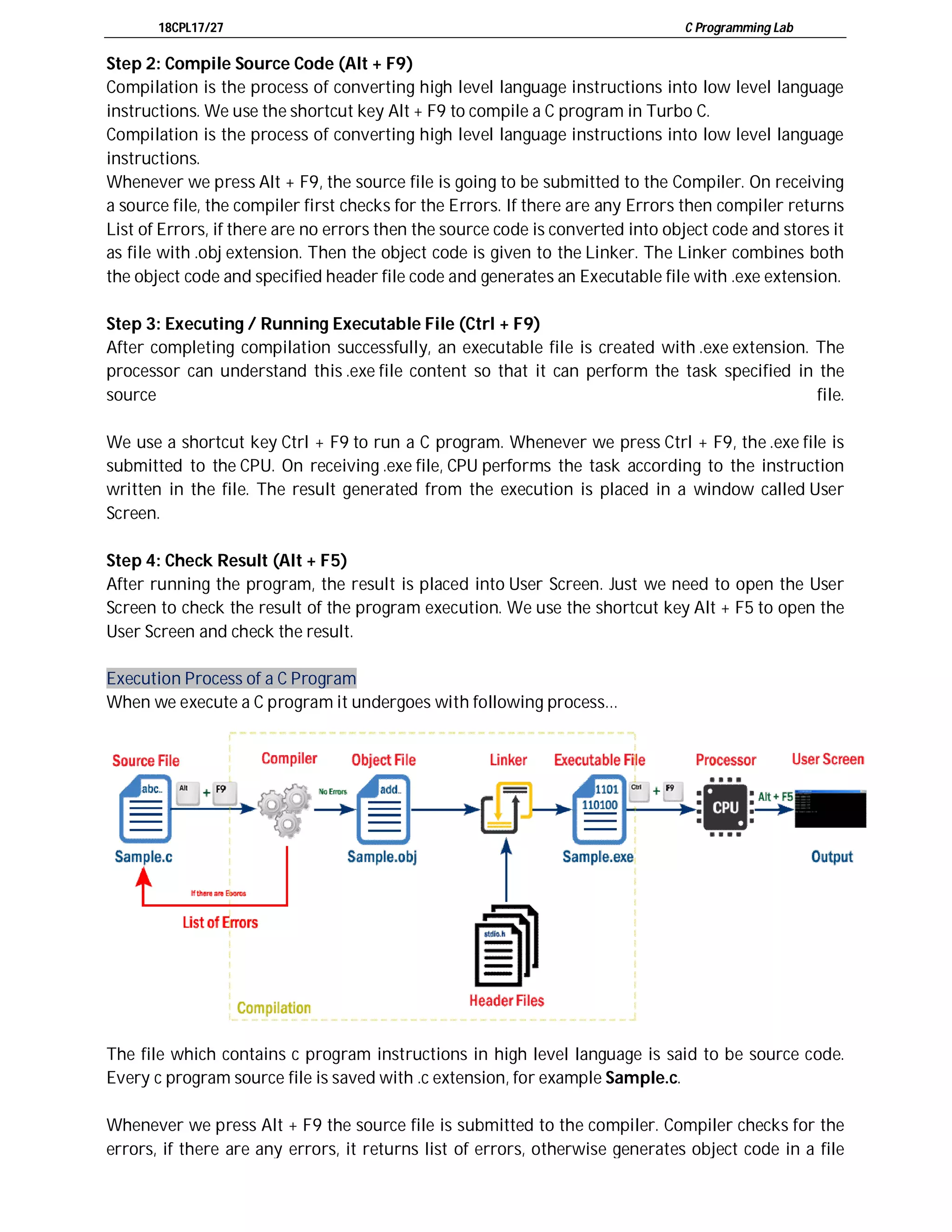 C Programming Lab manual 18CPL17 | PDF