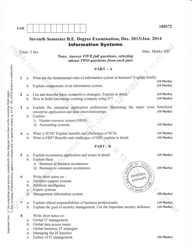 Vtu cs 7th_sem_question_papers | PDF
