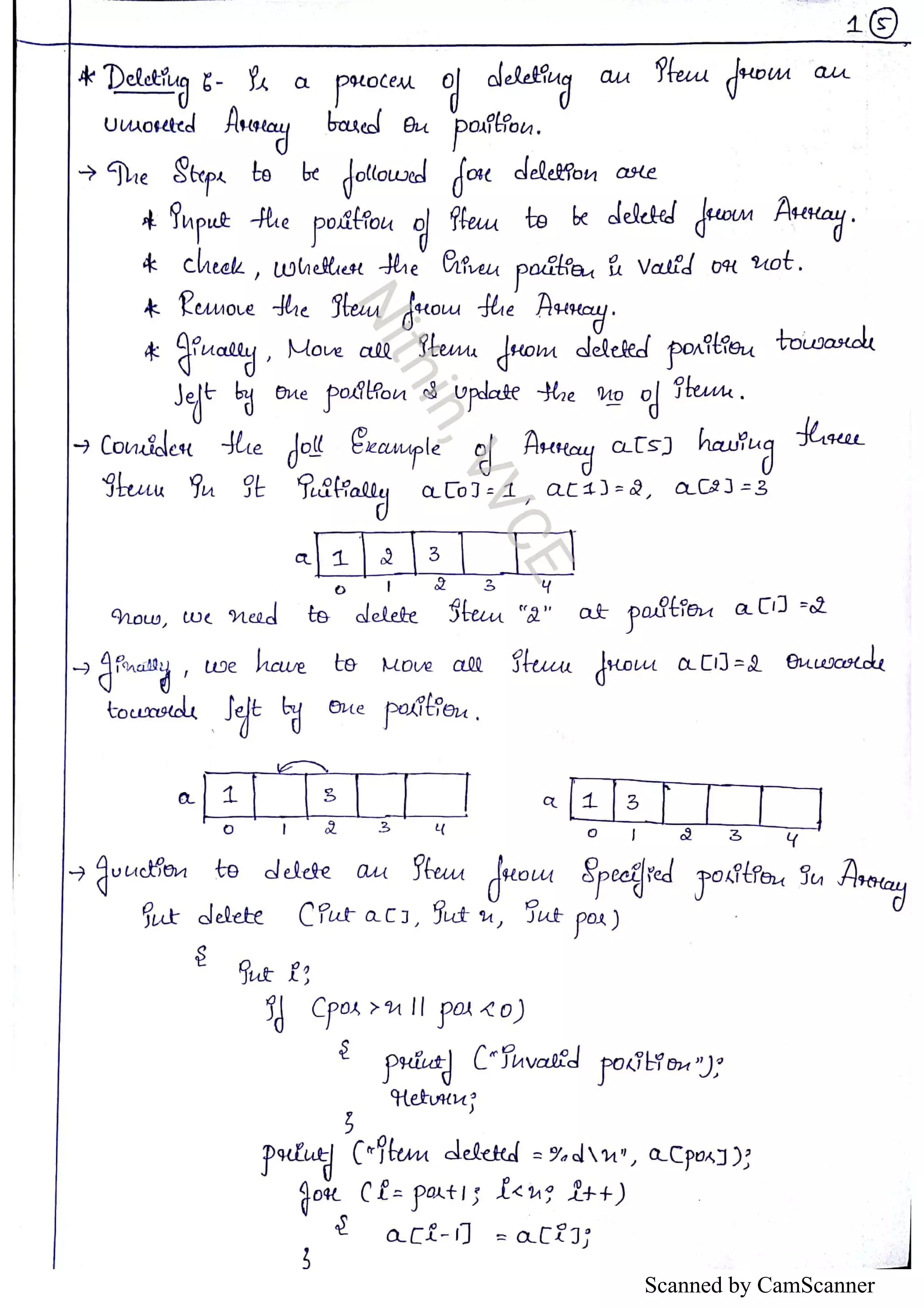 Vtu Data Structures Notes CBCS by Nithin, VVCE | PDF