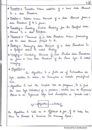 Vtu Data Structures Notes CBCS by Nithin, VVCE | PDF