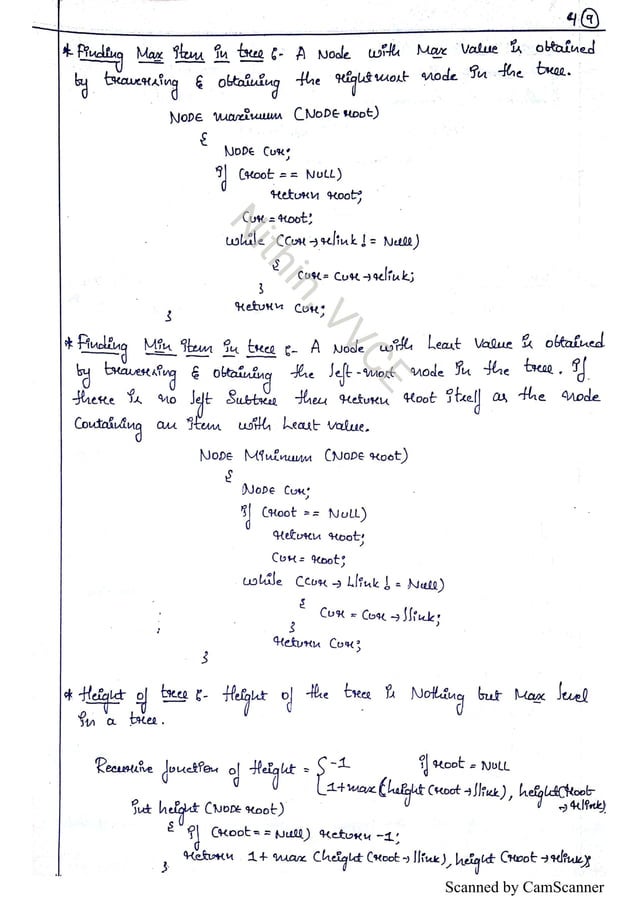 Vtu Data Structures Notes CBCS by Nithin, VVCE | PDF