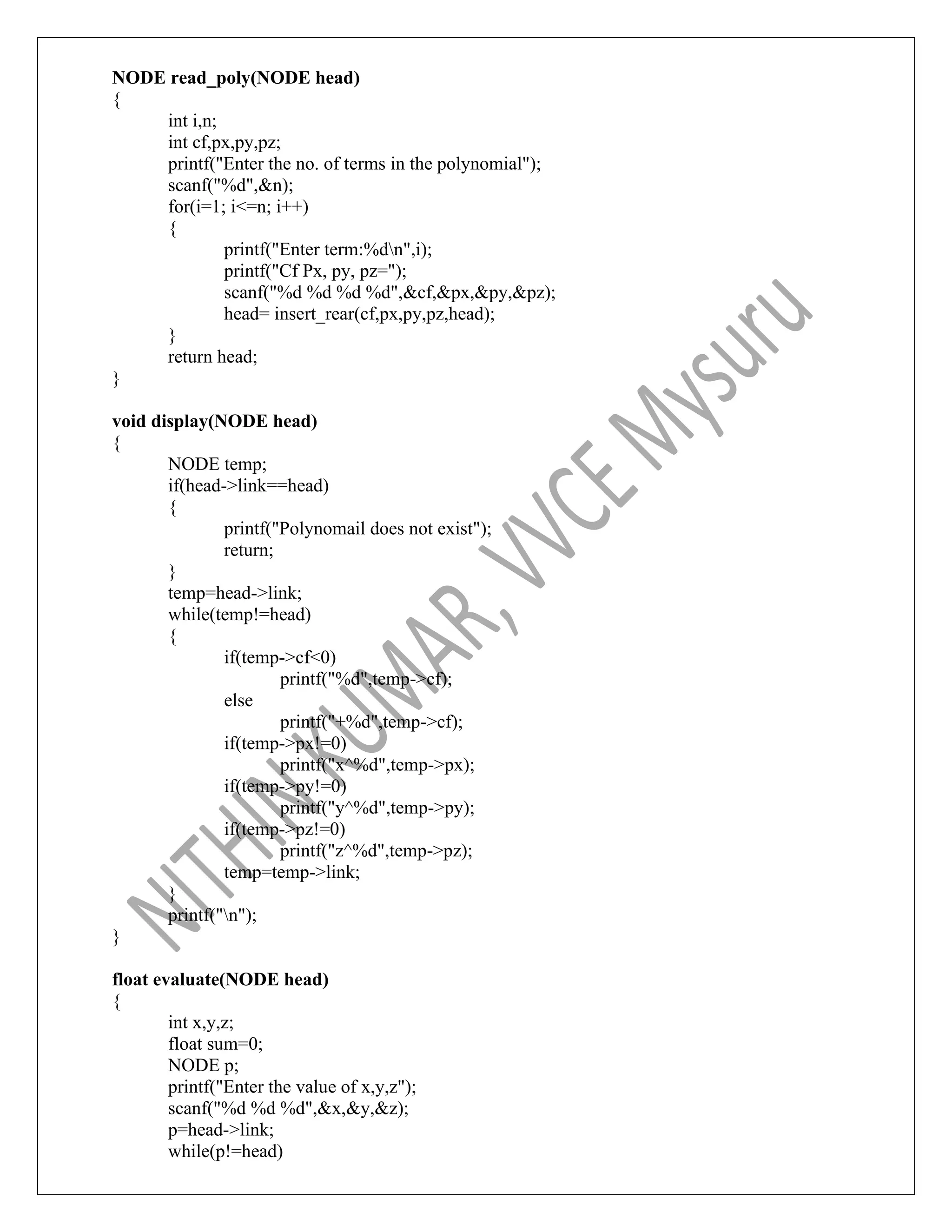 VTU Data Structures Lab Manual | PDF