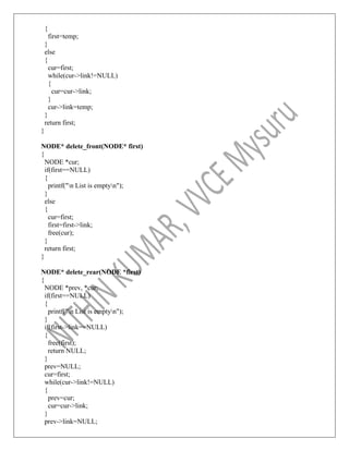 VTU Data Structures Lab Manual | PDF