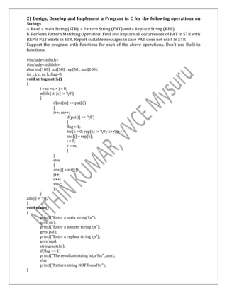 VTU Data Structures Lab Manual | PDF