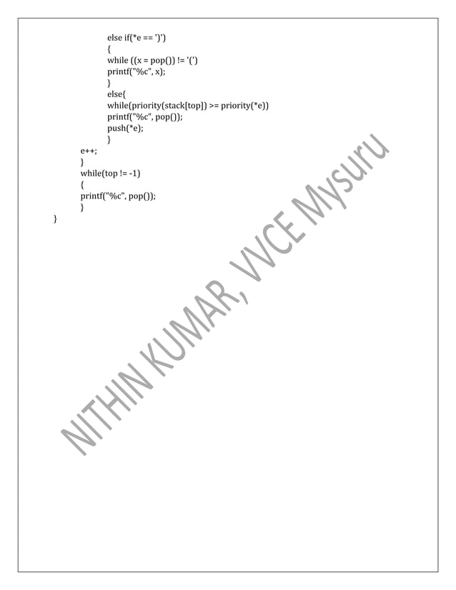 VTU Data Structures Lab Manual | PDF