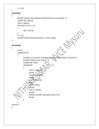 VTU Data Structures Lab Manual | PDF