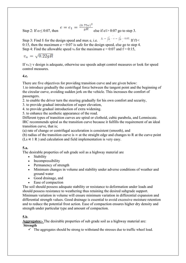 VTU exam Question Paper with Solution of 18CV56 HIGHWAY ENGINEERING Jan ...