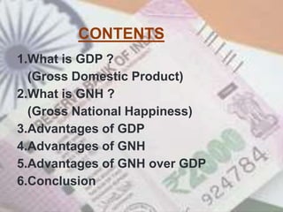 GDP vs GNH | PPTX