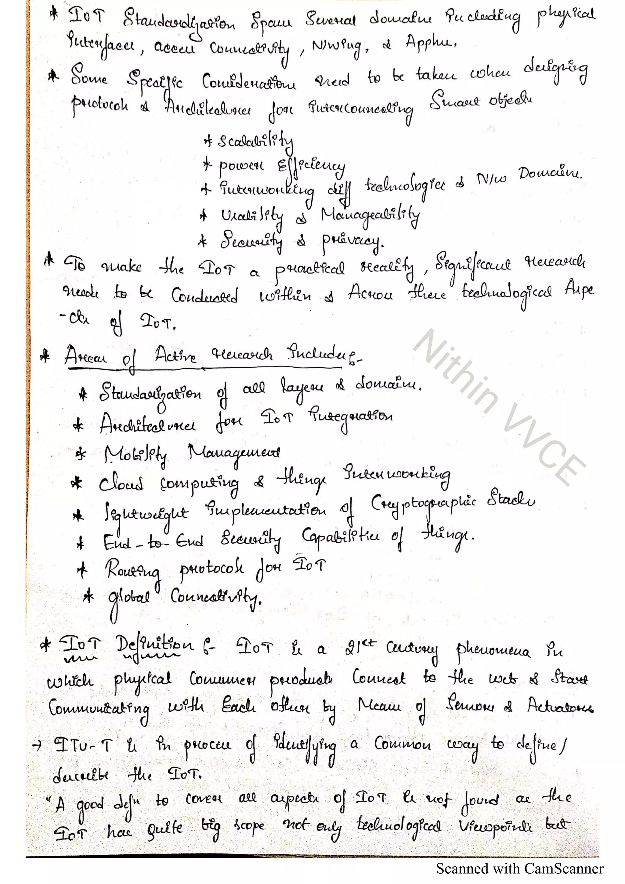 VTU internet of things(IOT) notes by Nithin,VVCE, Mysuru | PDF