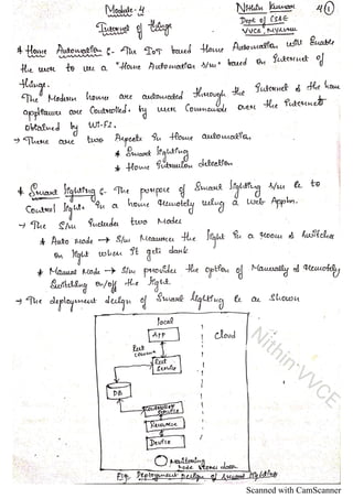 VTU internet of things(IOT) notes by Nithin,VVCE, Mysuru | PDF