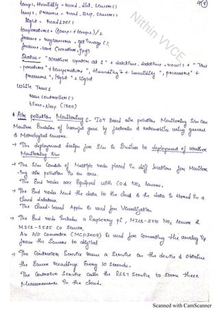 VTU internet of things(IOT) notes by Nithin,VVCE, Mysuru | PDF