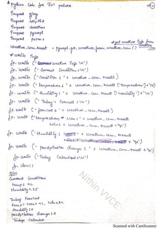 VTU internet of things(IOT) notes by Nithin,VVCE, Mysuru | PDF