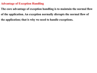 VTU MCA 2022 JAVA Exceeption Handling.docx