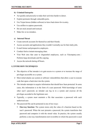 VTU network security(10 ec832) unit 6 notes | PDF