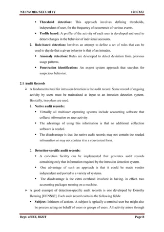 VTU network security(10 ec832) unit 6 notes | PDF