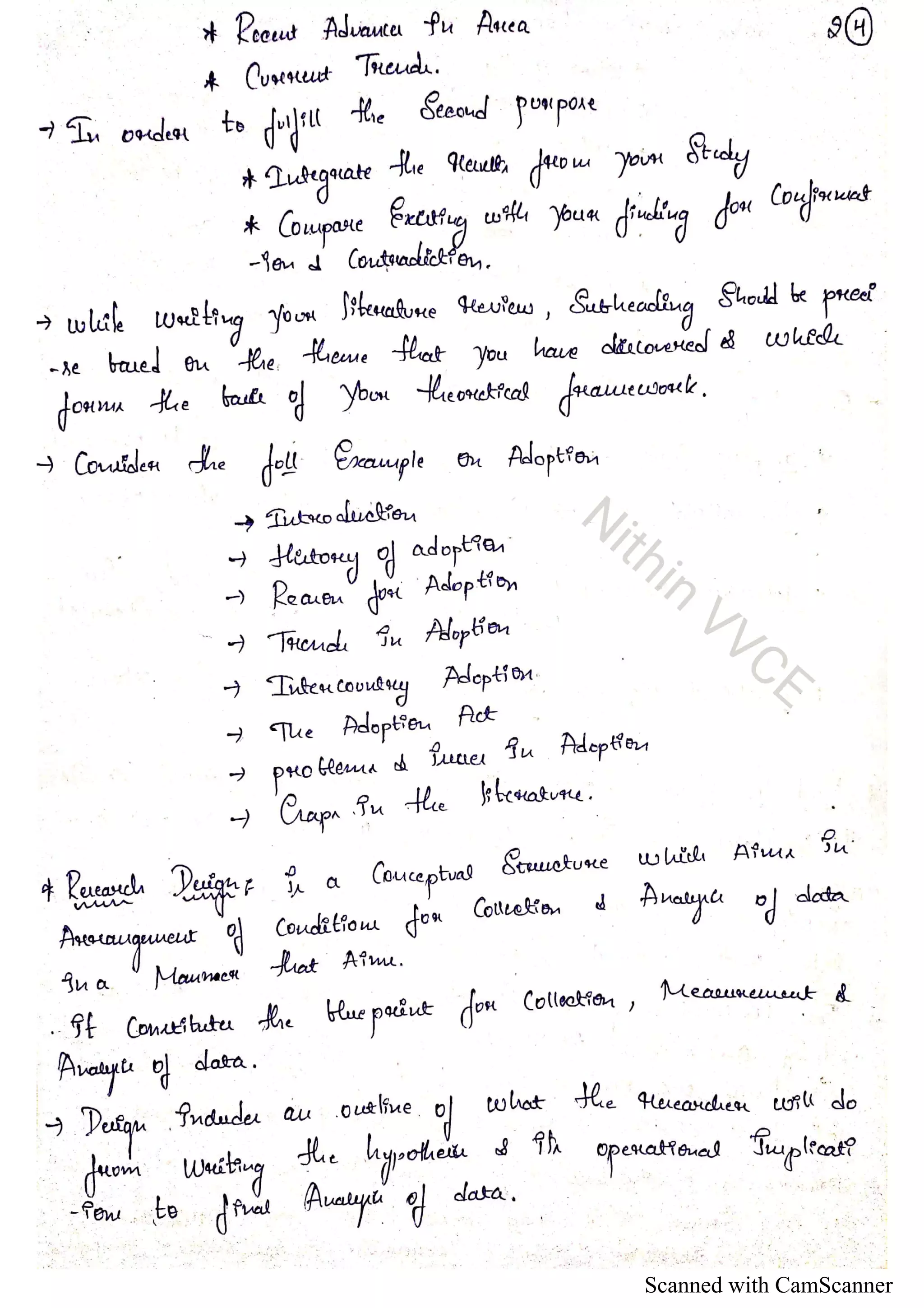 Vtu research methodology handwritten notes(16phdrm) for PG and PhD by ...