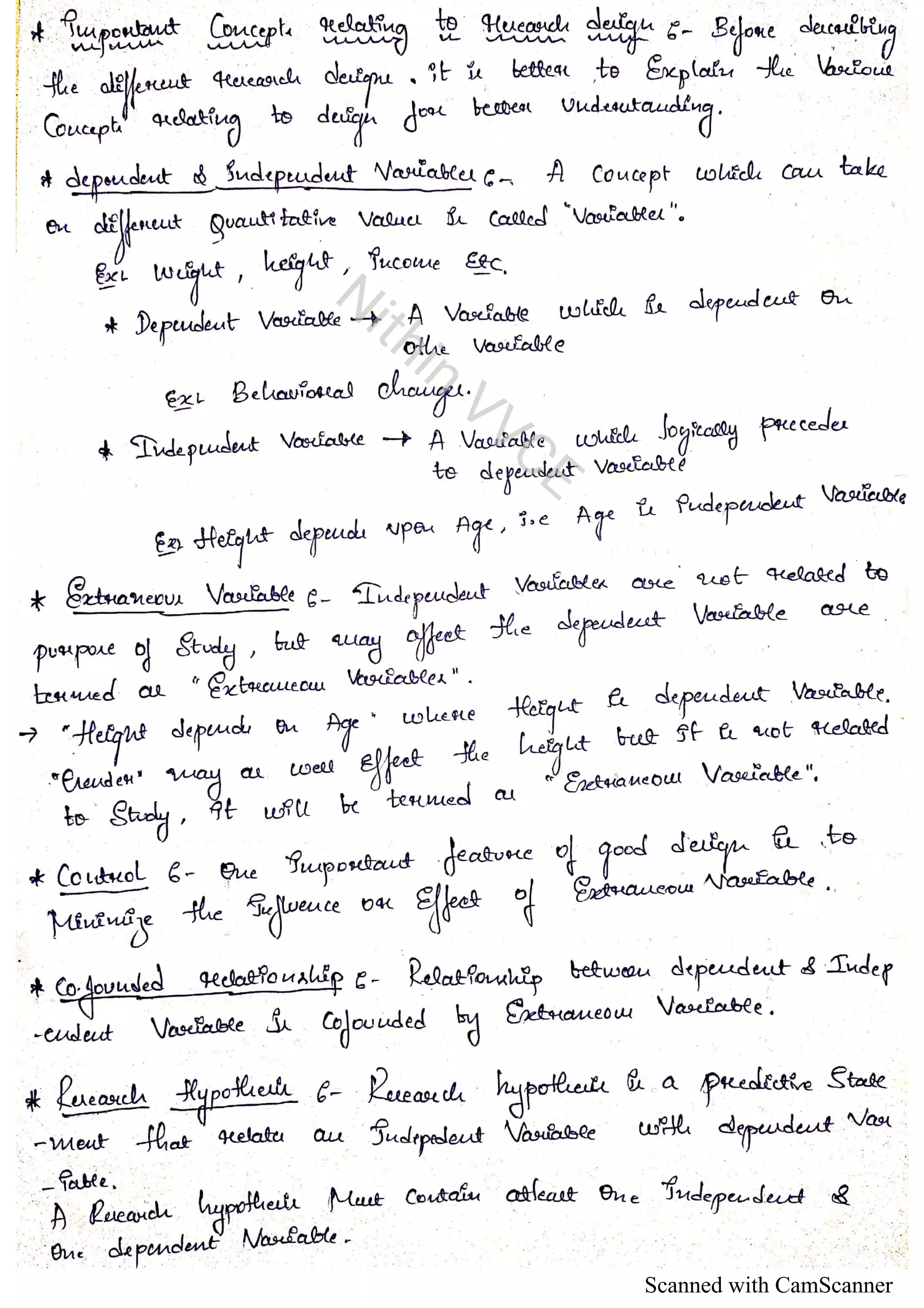Vtu research methodology handwritten notes(16phdrm) for PG and PhD by ...