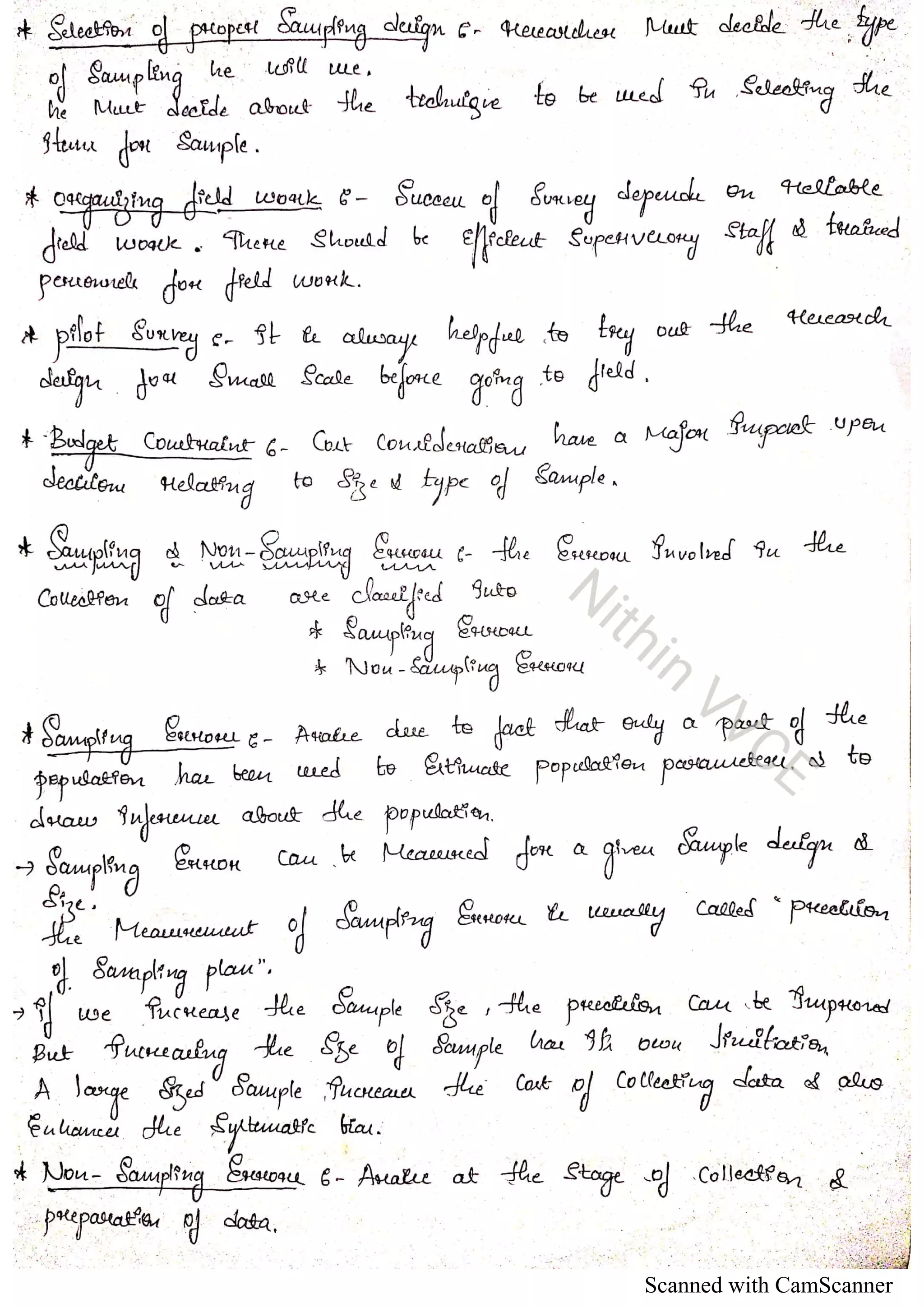 Vtu research methodology handwritten notes(16phdrm) for PG and PhD by ...