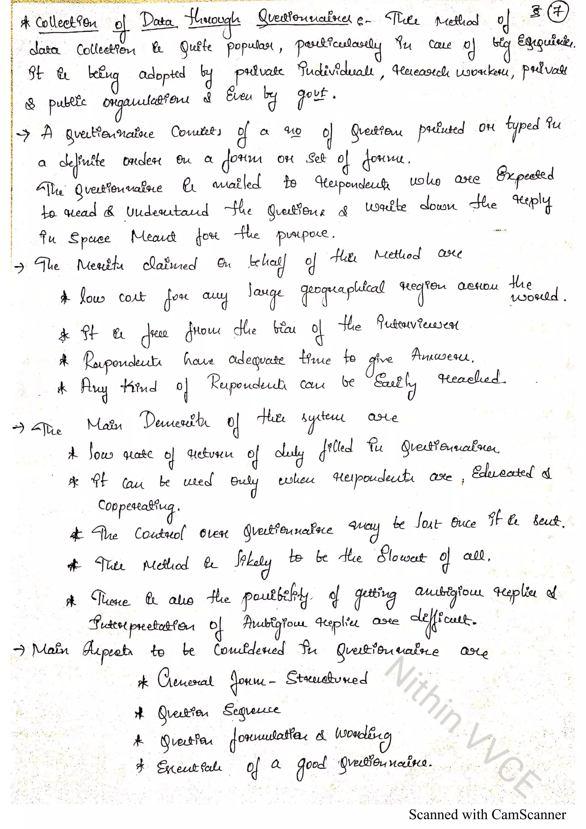 Vtu research methodology handwritten notes(16phdrm) for PG and PhD by ...