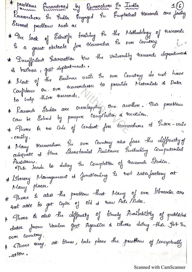 Vtu research methodology handwritten notes(16phdrm) for PG and PhD by ...