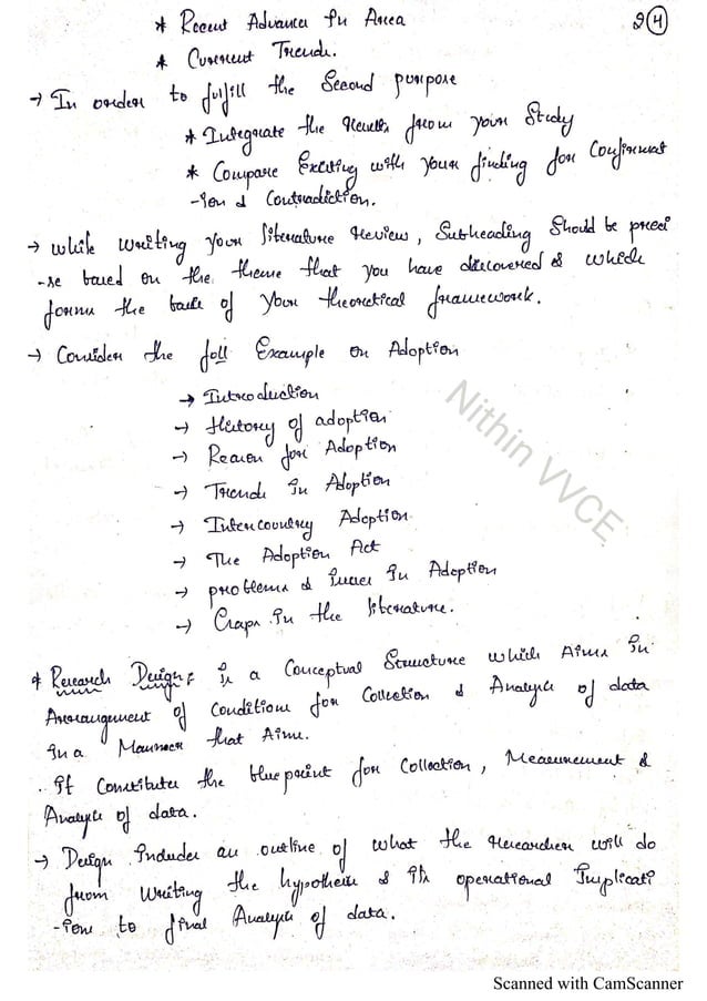 Vtu research methodology handwritten notes(16phdrm) for PG and PhD by ...