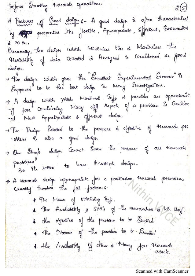 Vtu research methodology handwritten notes(16phdrm) for PG and PhD by ...