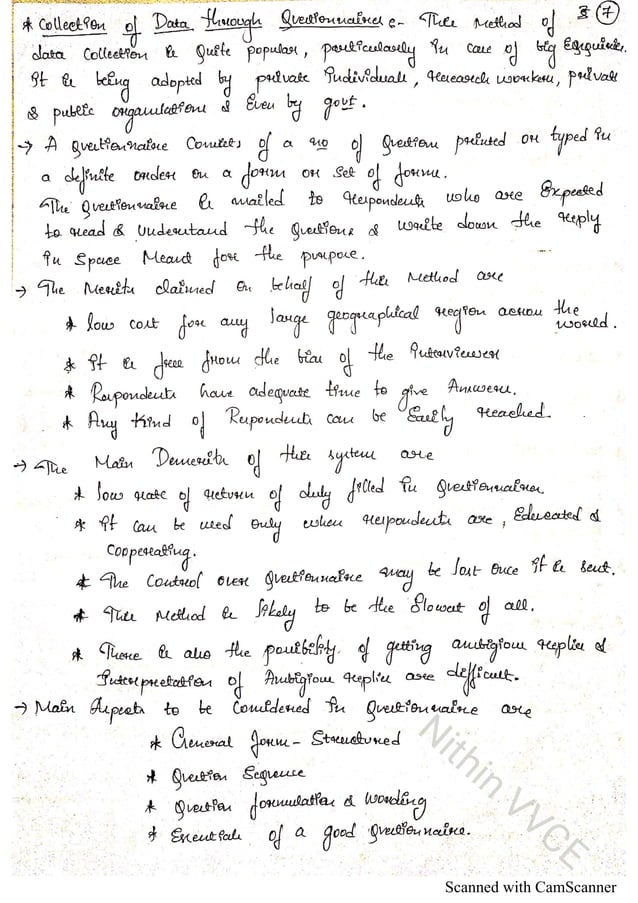 Vtu research methodology handwritten notes(16phdrm) for PG and PhD by ...