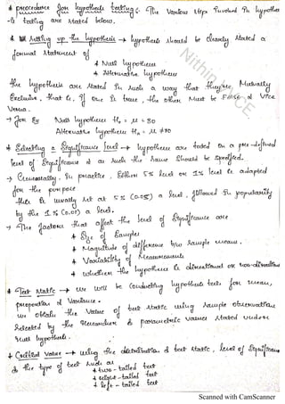 Vtu research methodology handwritten notes(16phdrm) for PG and PhD by ...