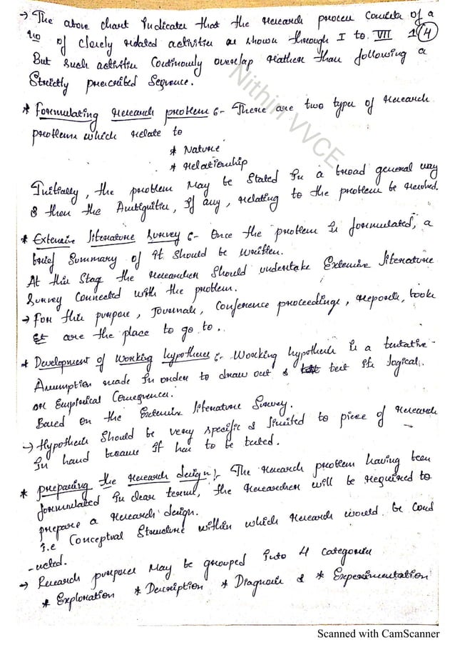 Vtu research methodology handwritten notes(16phdrm) for PG and PhD by ...
