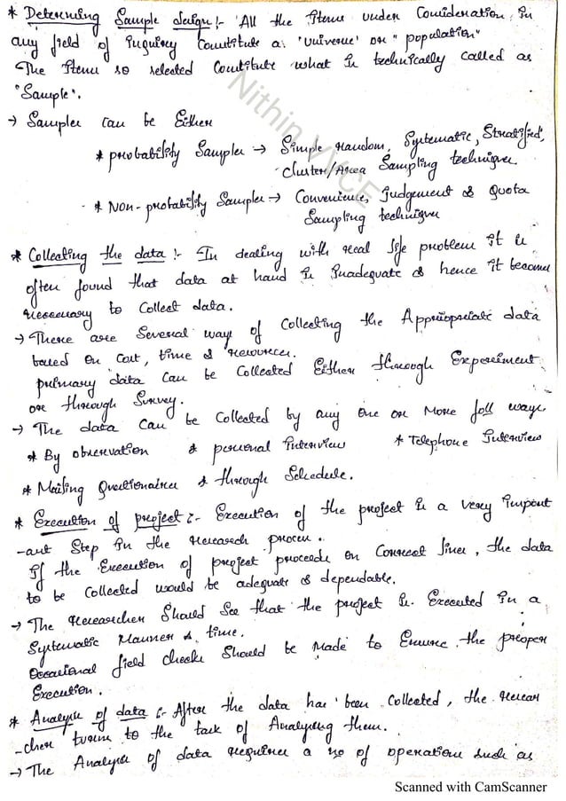 Vtu research methodology handwritten notes(16phdrm) for PG and PhD by ...