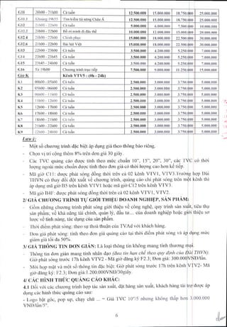 Phí quảng cáo trên VTV | PDF