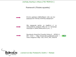 Alternative ruby web frameworks (Ramaze/Sinatra) | PPT