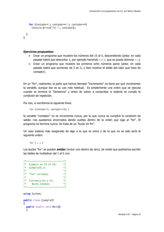Introducción a C Sharp | PDF