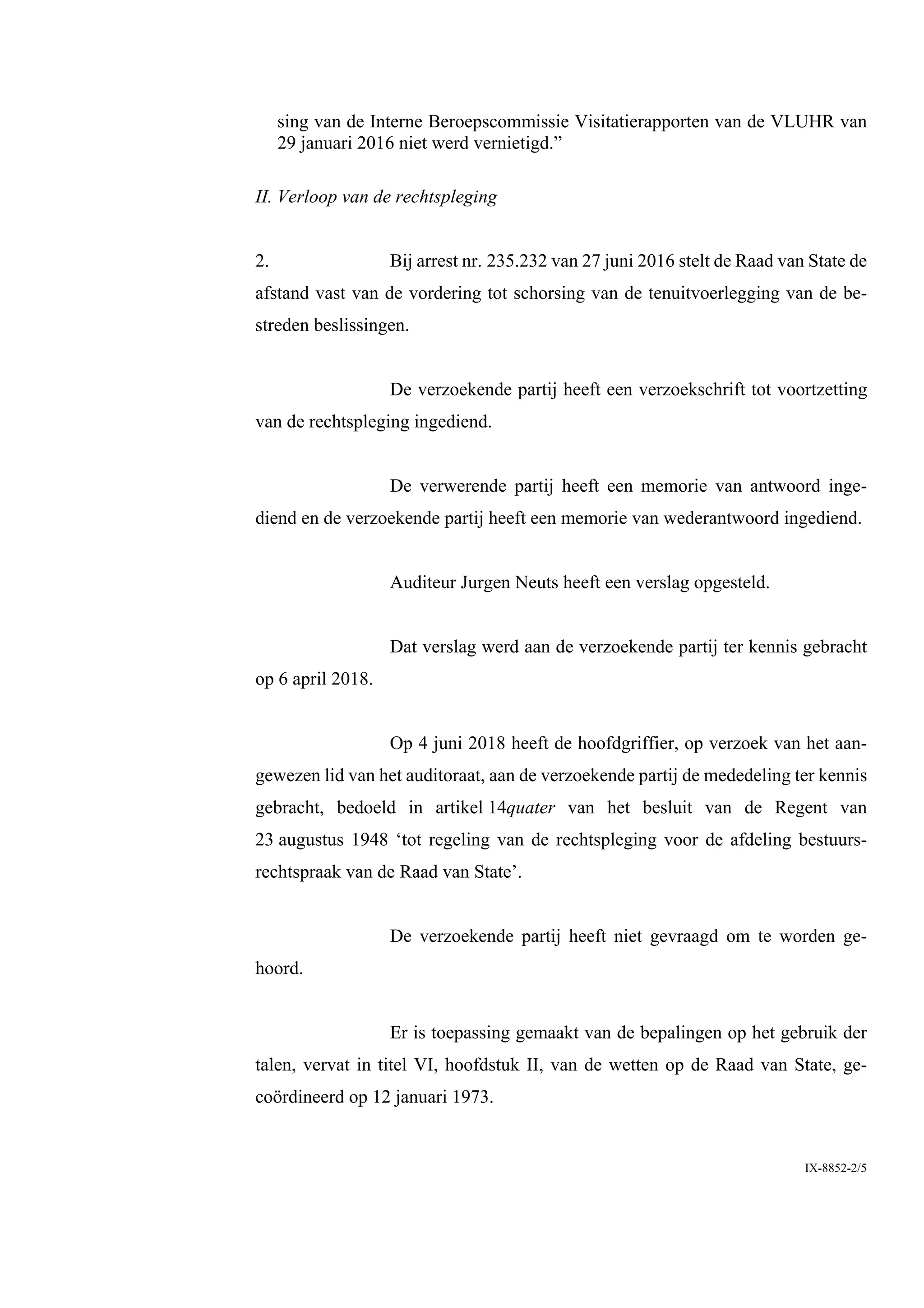 VUB heeft probleem met visitatierapport | PDF