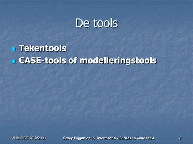 DIAGRAMMEN VOOR EEN SOFTWARE-TOEPASSING, GEGEVENS EN BEDRIJFSPROCESSEN ...