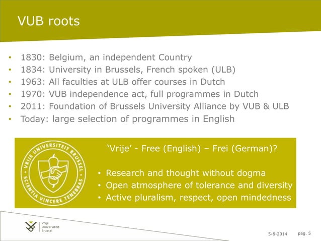 VUB full presentation 05/06/2014 | PPTX