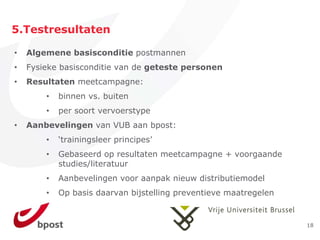 Fysieke inspanning postbodes meten | PDF | Medical Health
