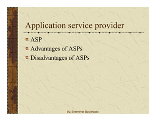 Application service provider [compatibility mode] | PPT