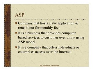 Application service provider [compatibility mode] | PPT