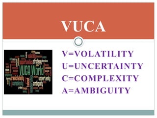 vuca.ppt to understand the concept in detail. | PPT