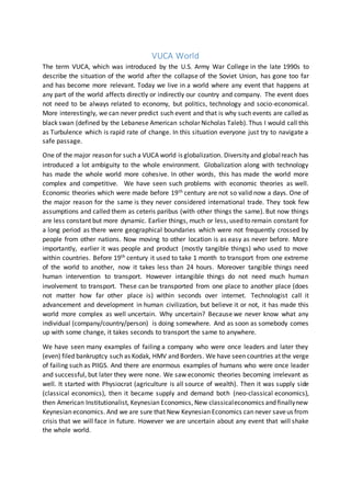 Vuca World | DOCX