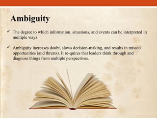 Vuca Situation | PPT