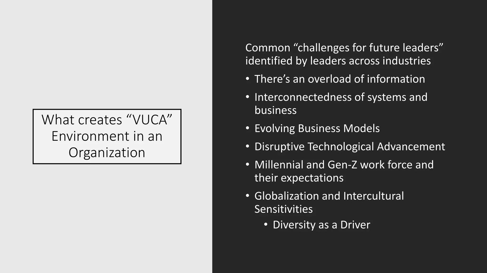 Principles of Leadership for the VUCA World | PDF