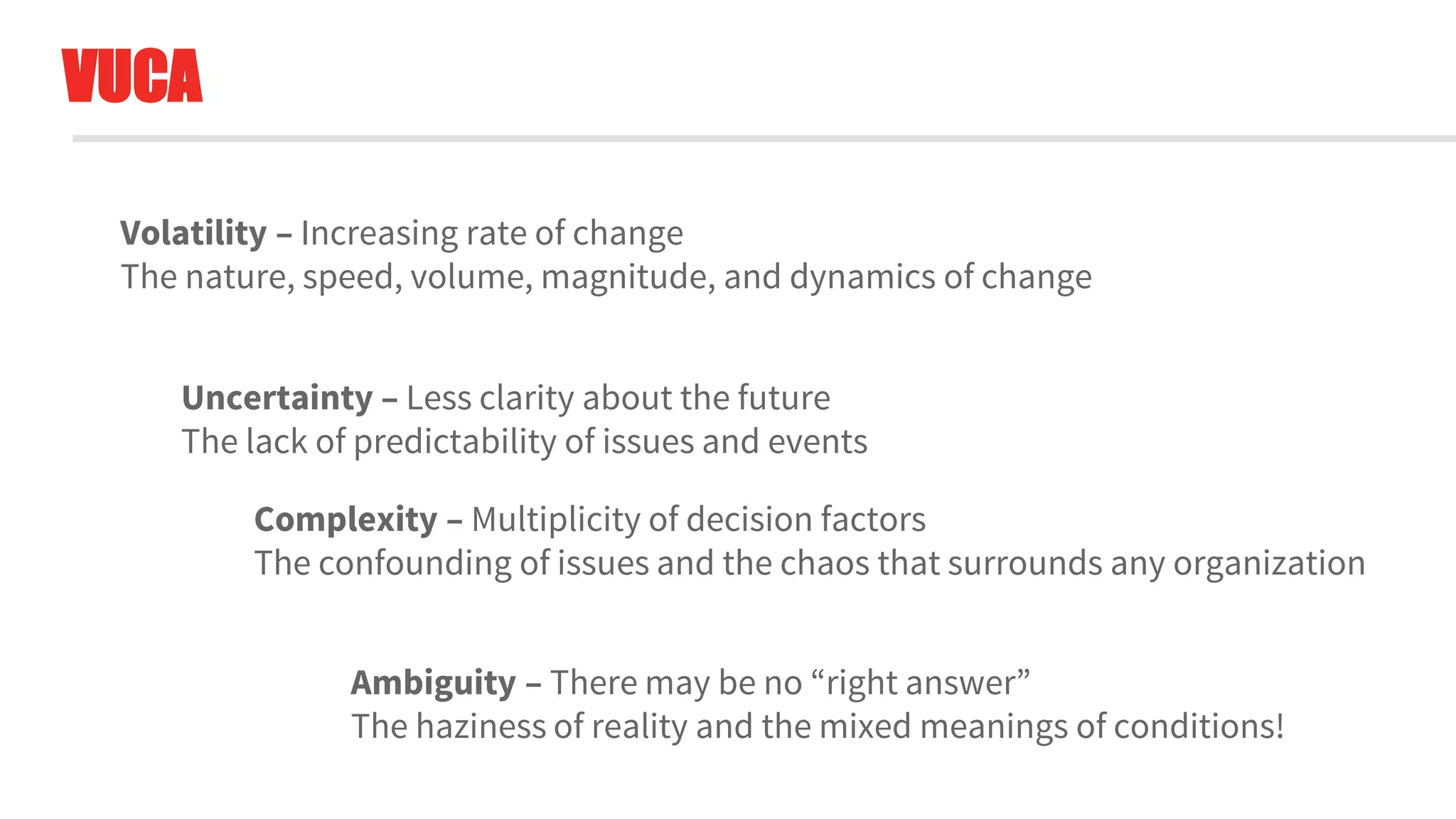 How to Survive in VUCA World | PPTX